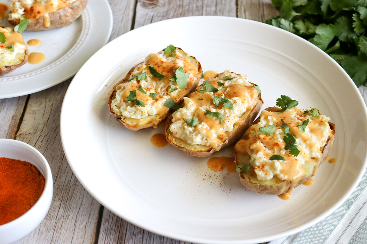 Loaded Vegan Potato Skins - Plant-Based Recipe - Appetizers