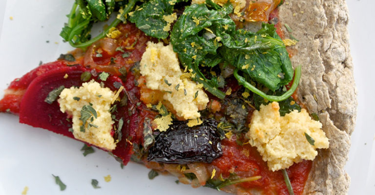 Buckwheat Chia Pizza Crust With Nut Cheese - Center for Nutrition Studies