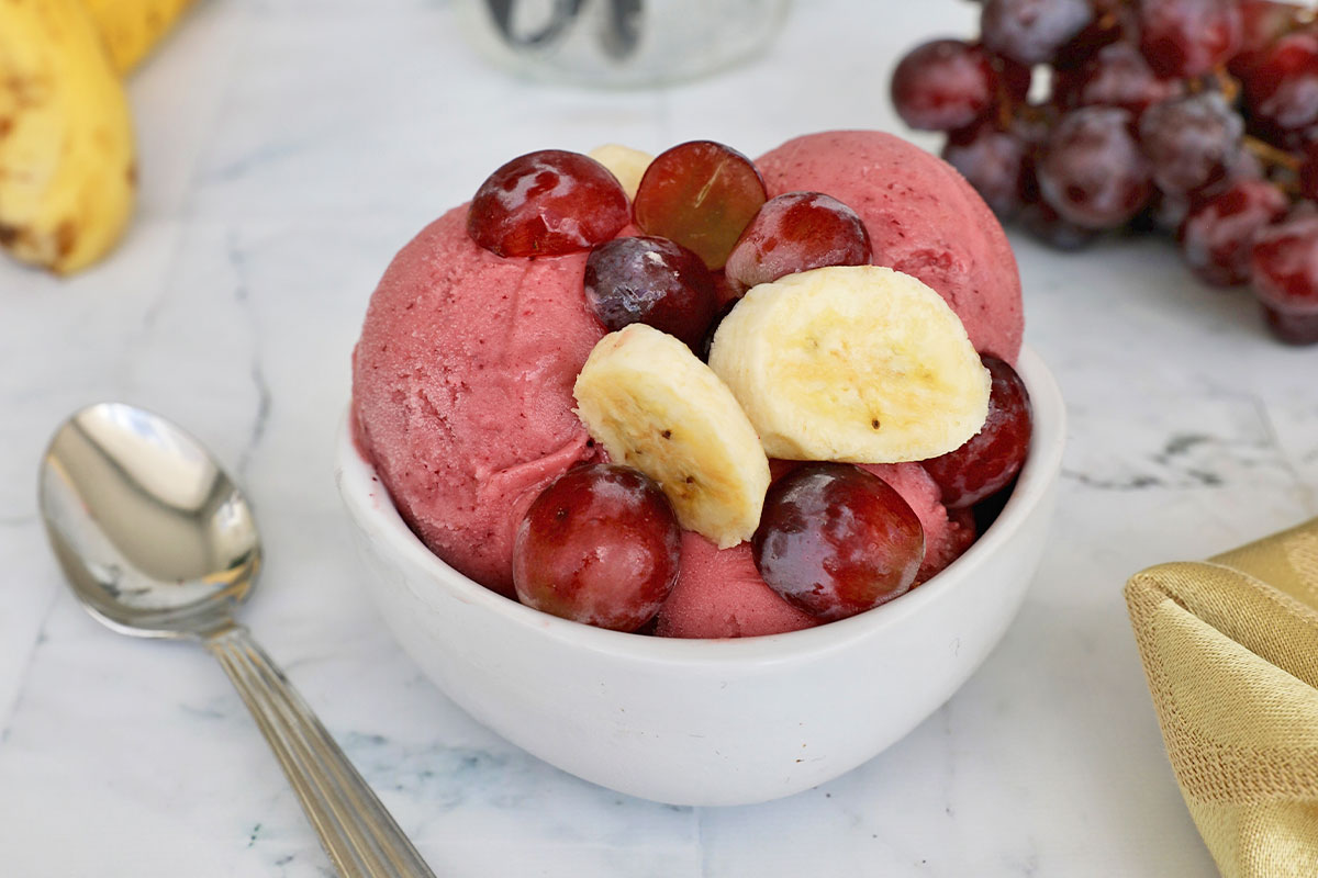 Grape Nice Cream - Center for Nutrition Studies