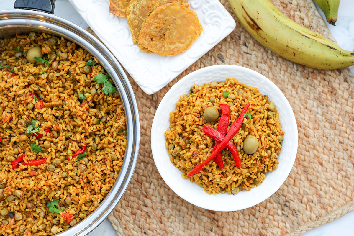 Puerto Rican Rice with Pigeon Peas - Center for Nutrition Studies