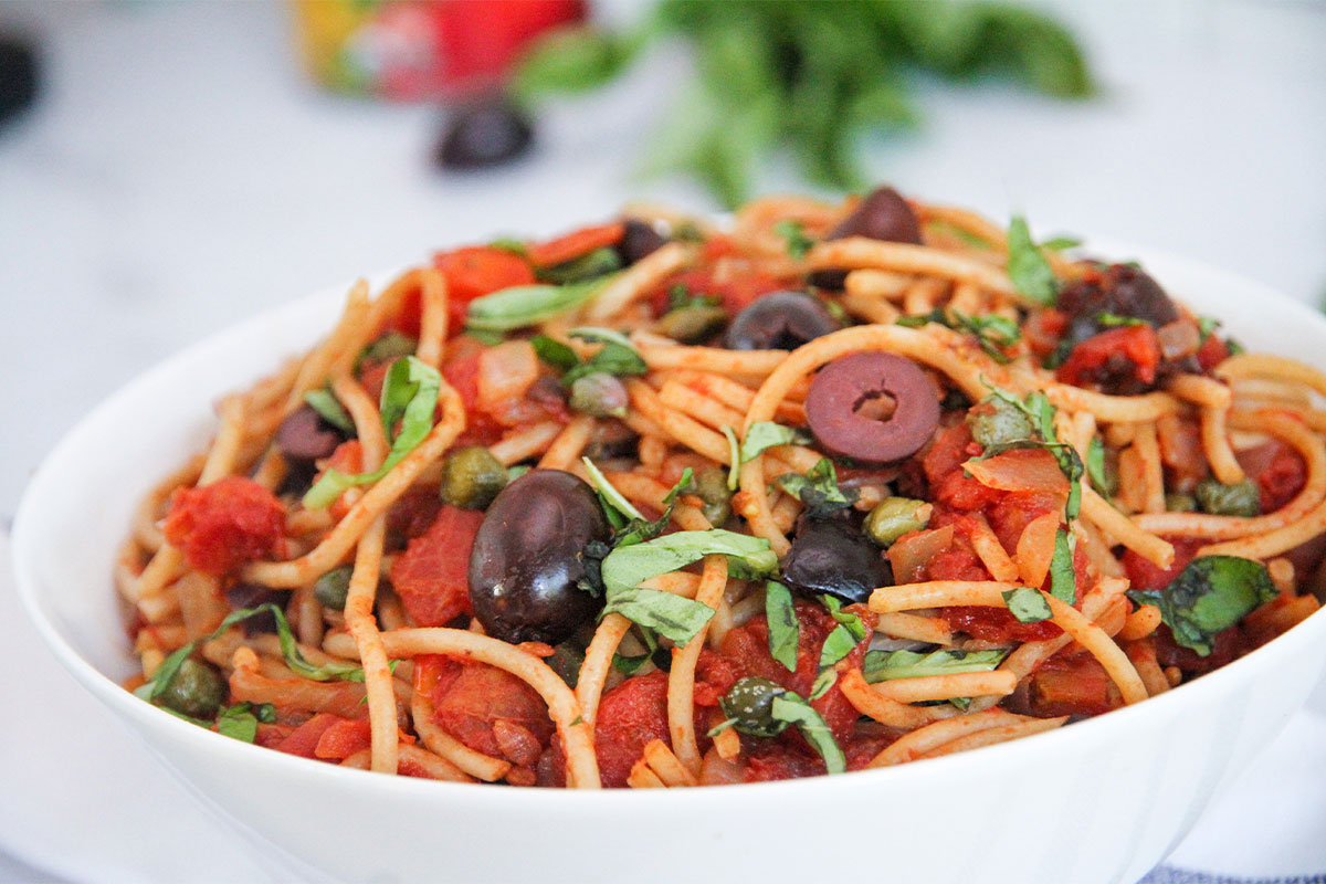 Pasta Puttanesca - Center for Nutrition Studies