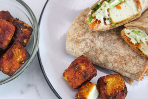 Barbecue Popcorn Chicken Wraps - Center for Nutrition Studies