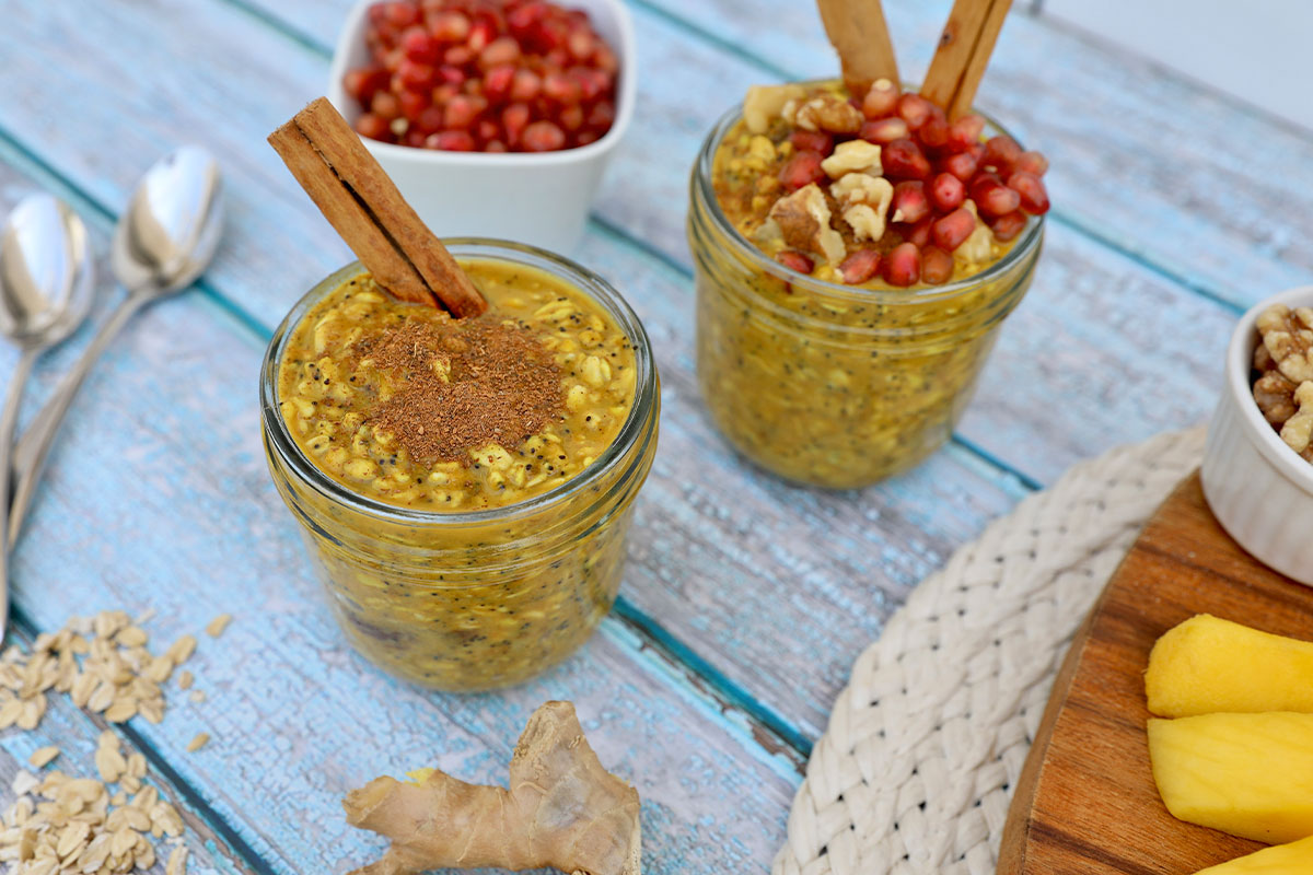 Golden Milk Overnight Oats - Center for Nutrition Studies